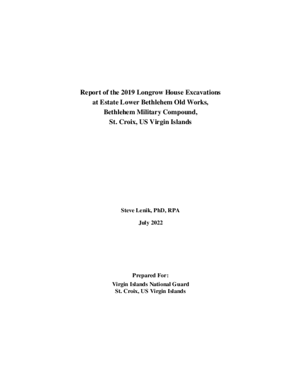(PDF) Report of the 2019 Longrow House Excavations at Estate Lower ...