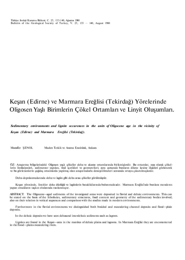 (PDF) Keşan (Edirne) ve Marmara Ereğlisi (Tekirdağ) Yörelerinde ...