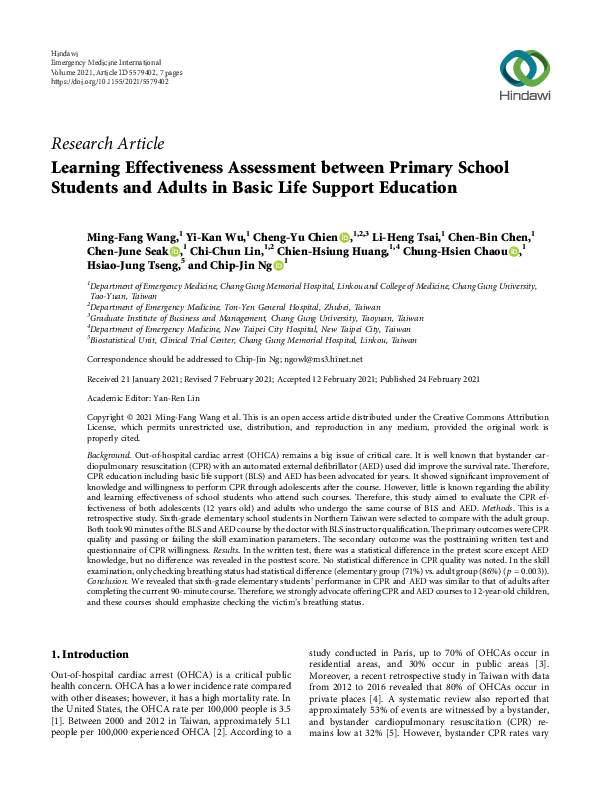 (PDF) Learning Effectiveness Assessment between Primary School Students ...