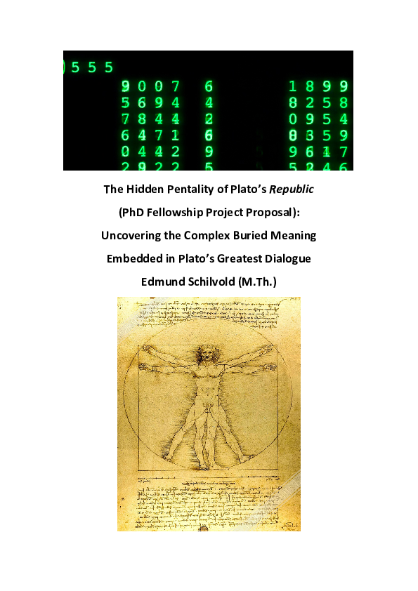 (PDF) The Hidden Pentality of Plato’s Republic (PhD Project Proposal ...