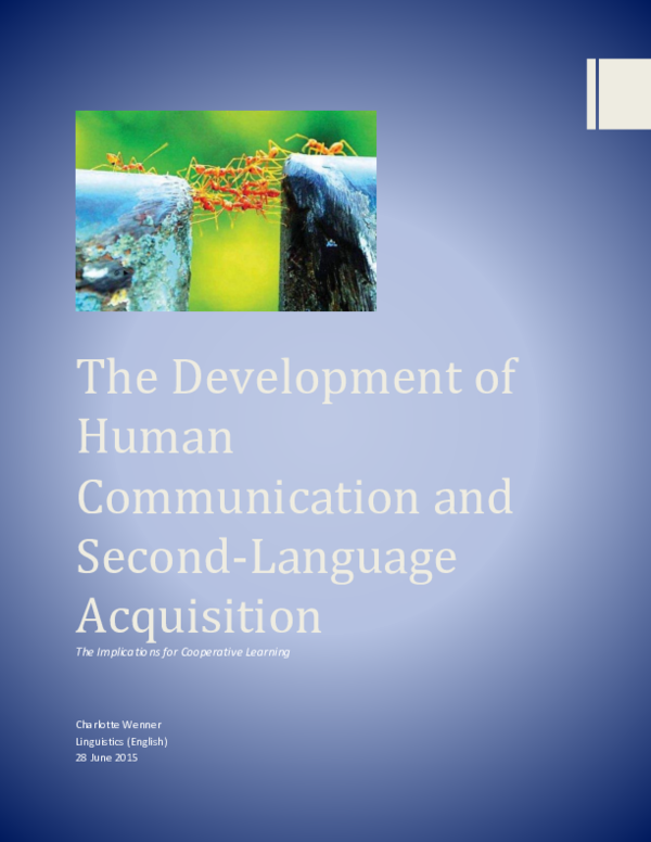(PDF) The Development of Human Communication and Second-Language Acquisition The Implications ...
