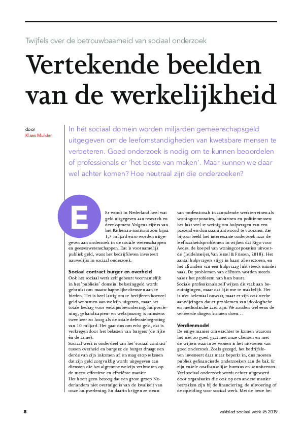 (PDF) Vertekende beelden van de werkelijkheid