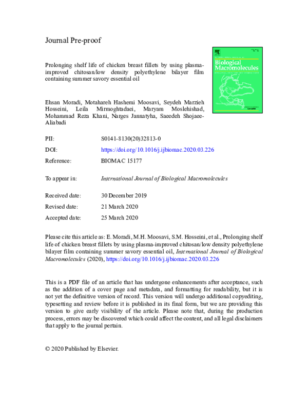 (PDF) Prolonging shelf life of chicken breast fillets by using plasma ...