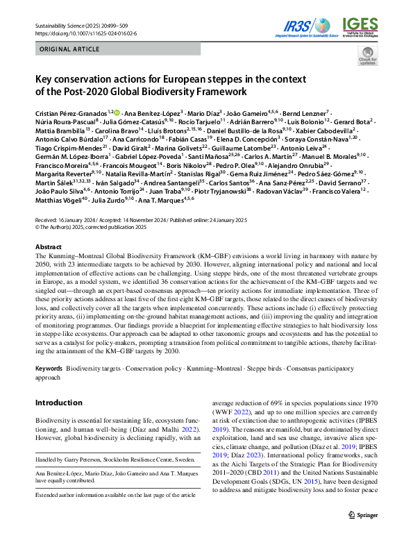 (PDF) Key conservation actions for European steppes in the context of ...