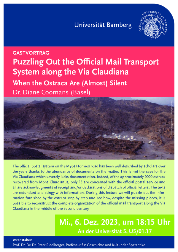 (PDF) Puzzling Out the Official Mail Transport System along the Via ...