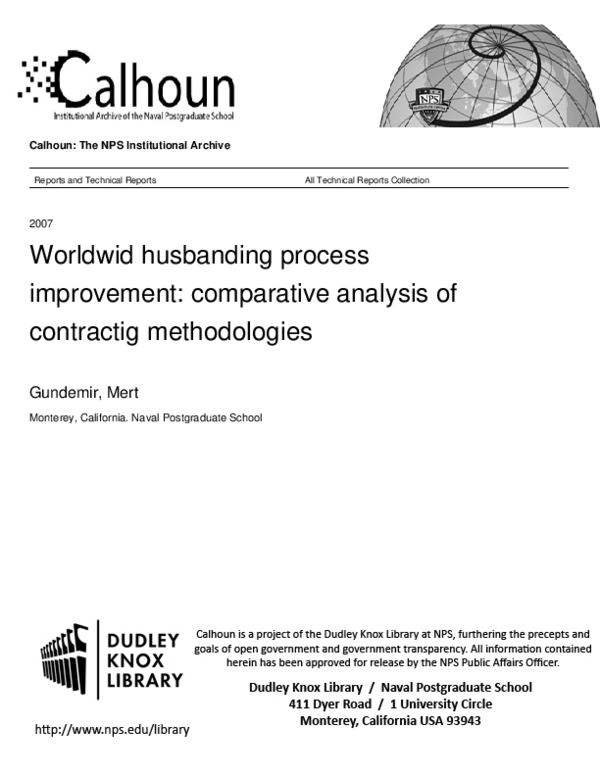 (PDF) Worldwid husbanding process improvement: comparative analysis of ...
