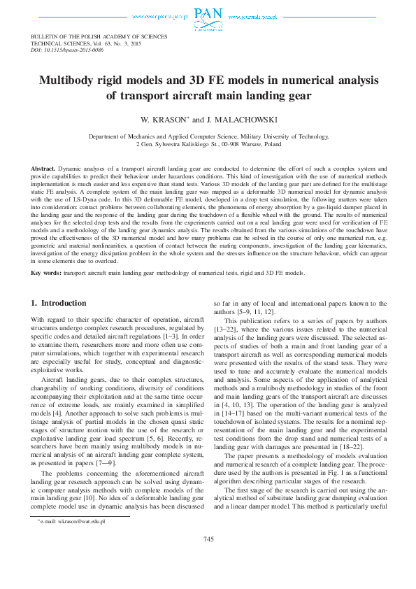 (PDF) Multibody rigid models and 3D FE models in numerical analysis of ...