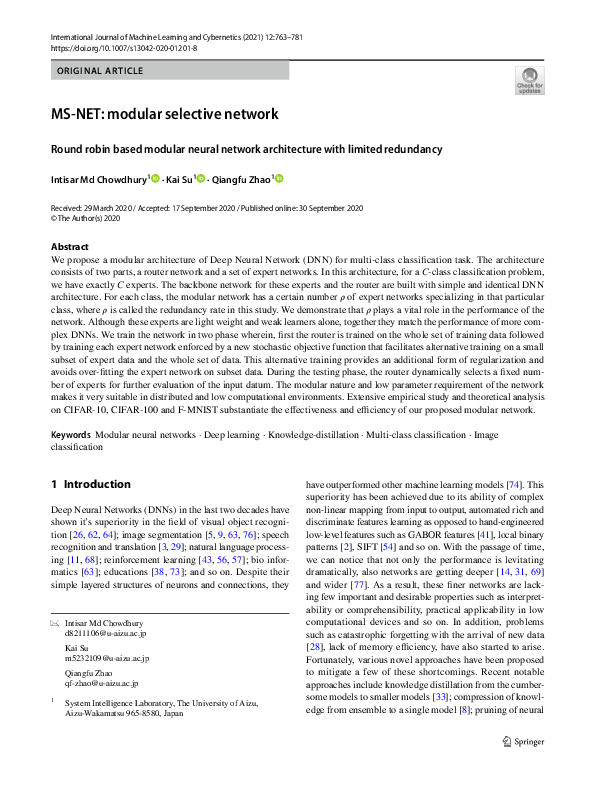 (PDF) MS-NET: modular selective network