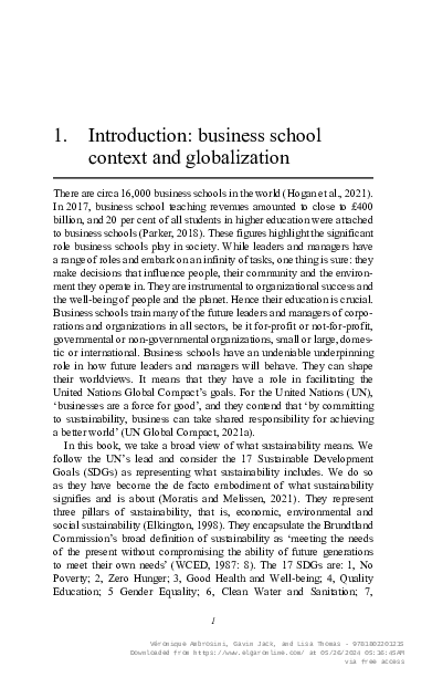 (PDF) Introduction: business school context and globalization