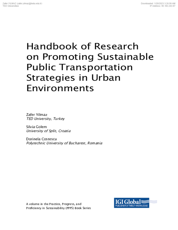(PDF) An Overview of Sustainable Public Transportation in Higher Education