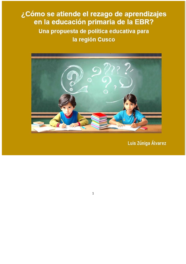 (PDF) Libro Cómo se atiende el rezago de aprendizajes en la Educación Primaria de la EBR de la ...