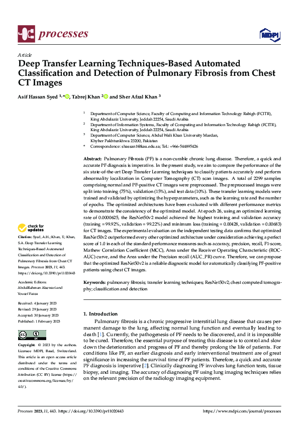 (PDF) Deep Transfer Learning Techniques-Based Automated Classification and Detection of ...