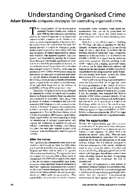 (PDF) Understanding Organised Crime