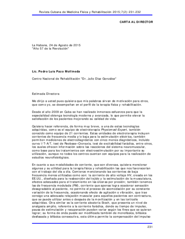 (PDF) Carta al director