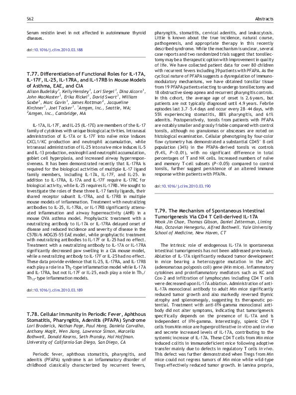 (PDF) Cellular Immunity in Periodic Fever, Aphthous Stomatitis ...