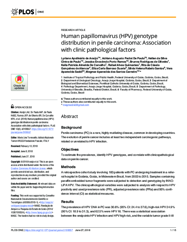 (PDF) Human papillomavirus (HPV) genotype distribution in low-grade ...