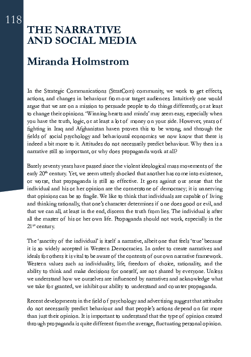 (PDF) The narrative and social media