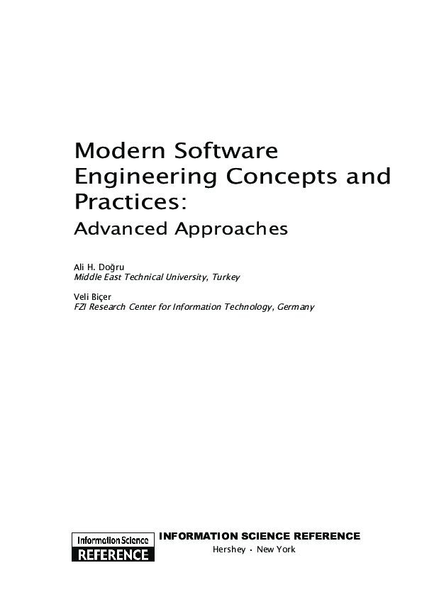 (PDF) Modern Software Engineering Concepts and Practices