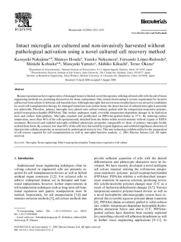 (PDF) Intact microglia are cultured and non-invasively harvested ...