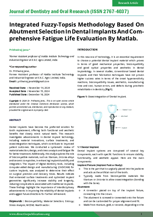 (PDF) Integrated Fuzzy-Topsis Methodology Based On Abutment Selection ...