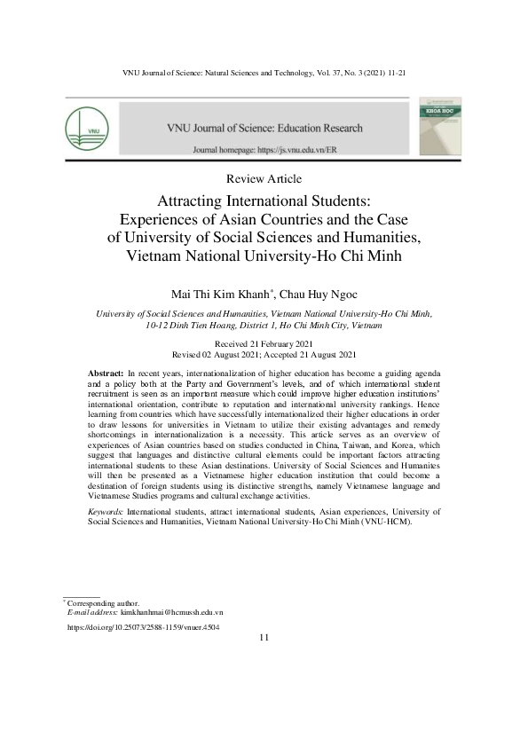 (PDF) Attracting International Students: Experiences of Asian Countries ...