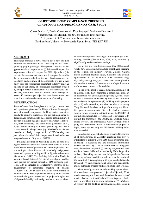 (PDF) Object-oriented compliance checking: an automated approach and a case study