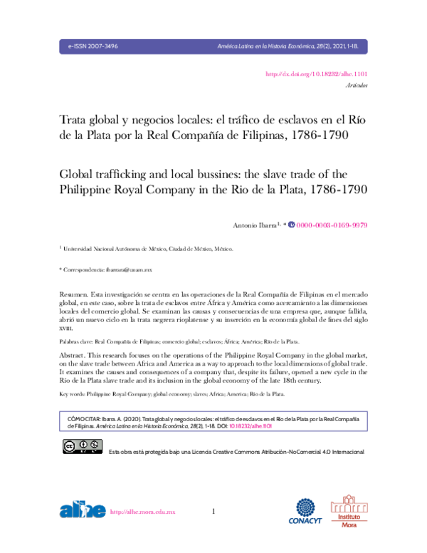 (PDF) Trata global y negocios locales: el tráfico de esclavos en el Río ...