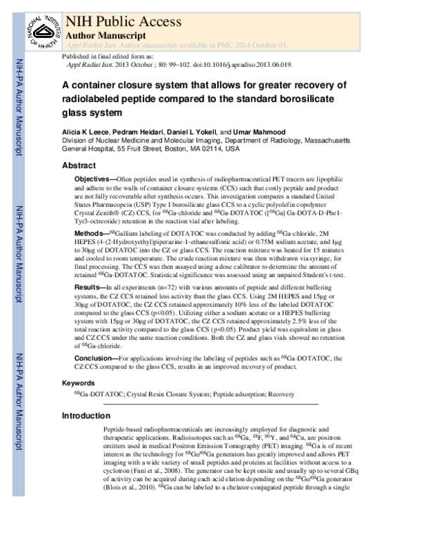 (PDF) A container closure system that allows for greater recovery of ...