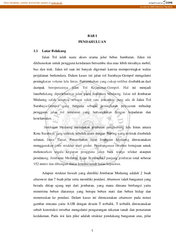 (PDF) Design of Abutment, Pier, and Foundation(A Case Study on the Replenishment of Medaeng ...