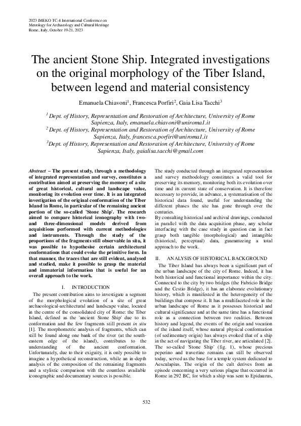 (PDF) The ancient Stone Ship. Integrated investigations on the original ...