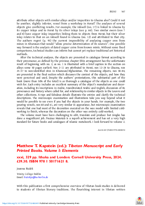 (PDF) Bialek Review of Kapstein 2024