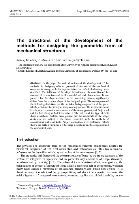 (PDF) The directions of the development of the methods for designing ...