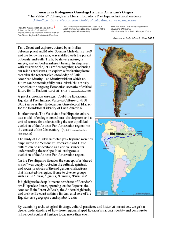 (PDF) Towards an endogenous genealogy for Latin American origins “The ...
