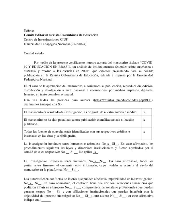 (PDF) RCE CARTA DE AUTORIA 2
