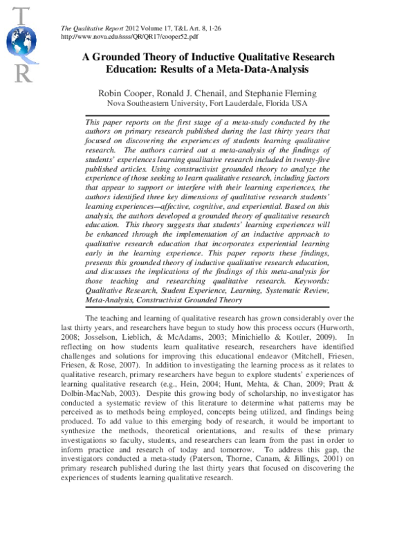 (PDF) A Grounded Theory of Inductive Qualitative Research Education ...