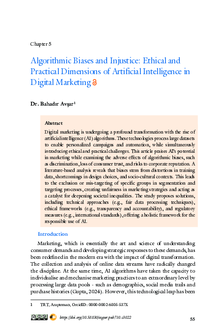 (PDF) Algorithmic Biases and Injustice: Ethical and Practical ...