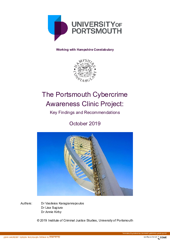 (PDF) The Portsmouth Cybercrime Awareness Clinic Project: Key Findings ...