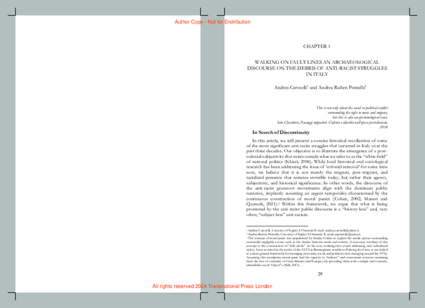 (PDF) Walking on Fault Lines. An Archaeological Discourse on the Debris ...