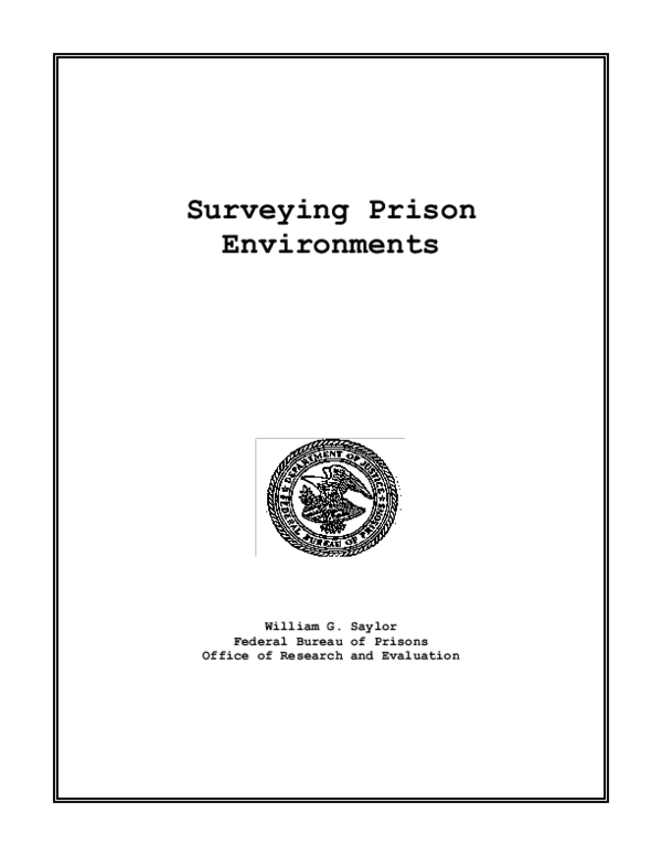 (PDF) Surveying Prison Environments