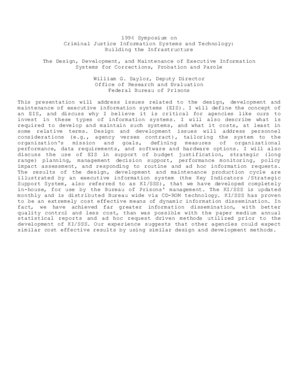 (PDF) The Design, Development and Maintenance of Strategic Support ...