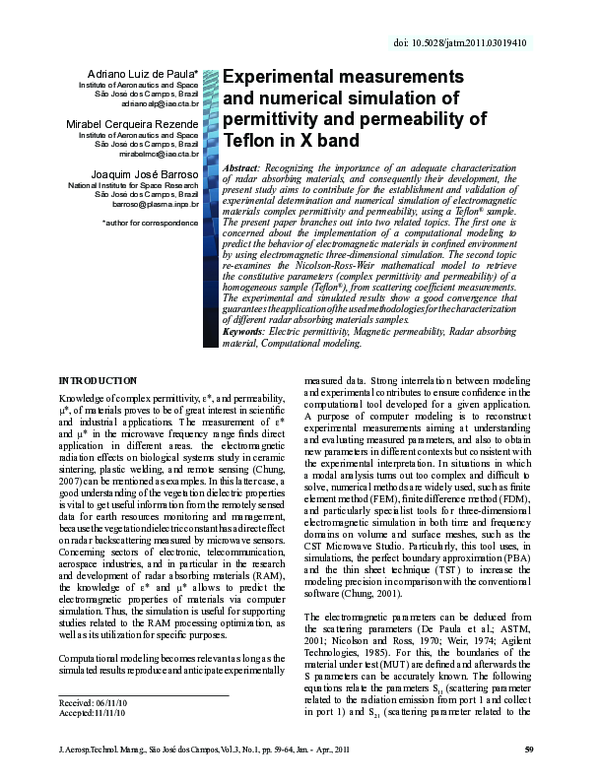 (PDF) Experimental measurements and numerical simulation of ...