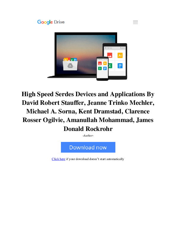 (PDF) High Speed Serdes Devices and Applications