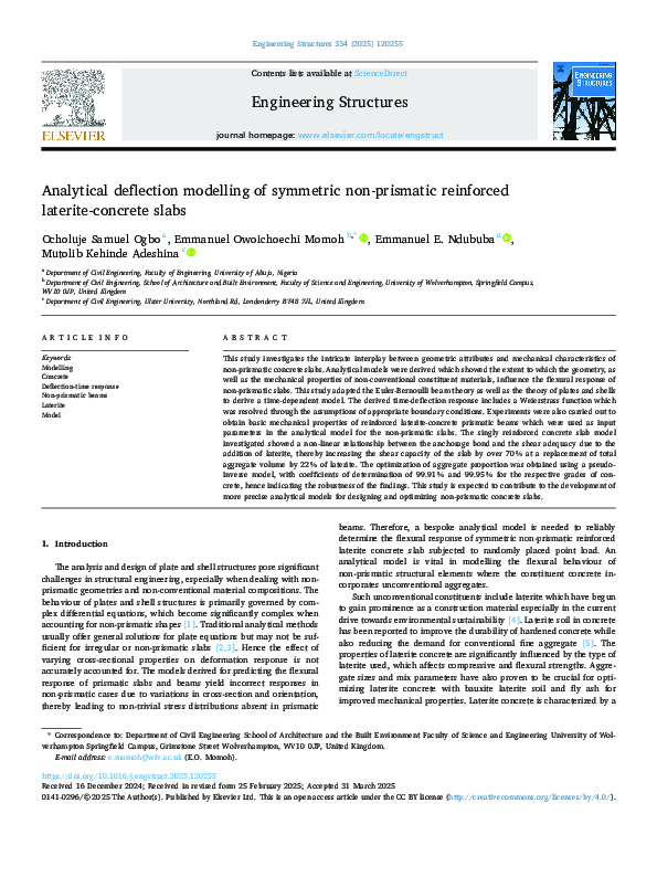 (PDF) Analytical deflection modelling of symmetric non-prismatic ...
