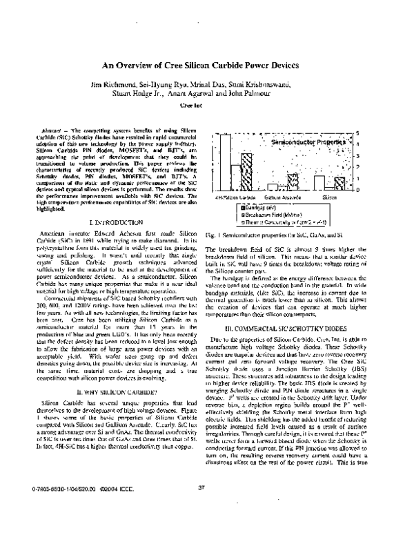 (PDF) An overview of Cree silicon carbide power devices
