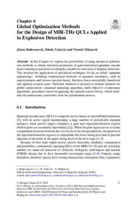 (PDF) Global Optimization Methods for the Design of MIR-THz QCLs Applied to Explosives Detection