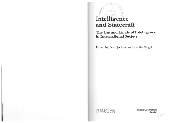 (PDF) Soviet Intelligence on Barbarossa: The Limits of Intelligence History