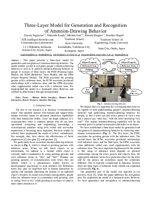 (PDF) Three-Layer Model for Generation and Recognition of Attention ...