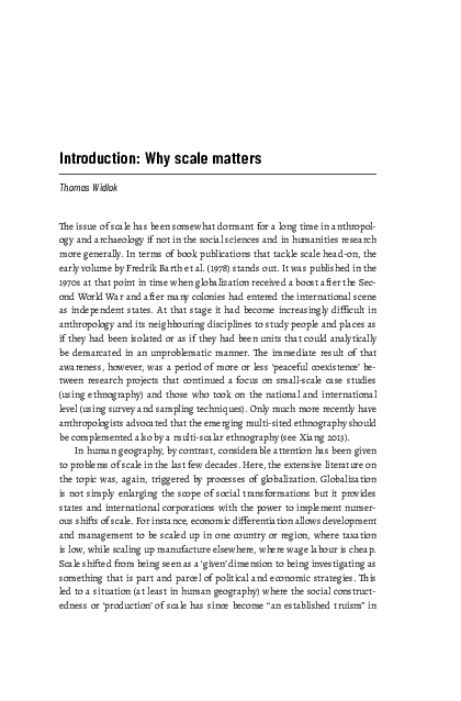 (PDF) Introduction: Why scale matters