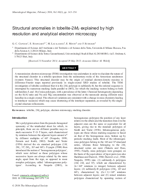 (PDF) Structural anomalies in tobelite-2M2 explained by high resolution ...