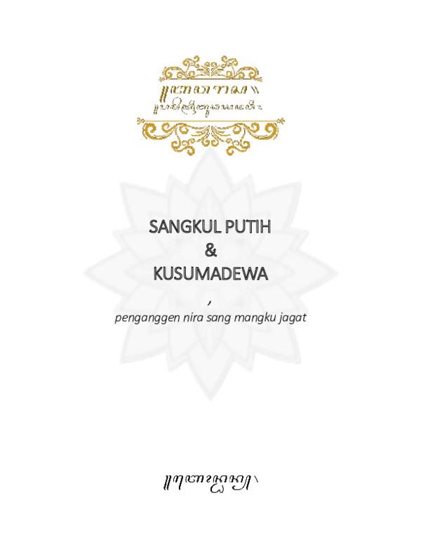 (PDF) Sangkul Putih & Kusuma Dewa
